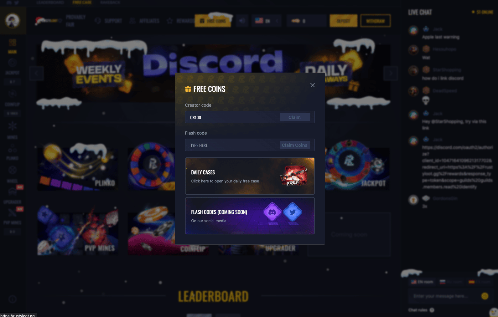 RustyLoot Promo Code 2026 | List of Codes & Free Cases